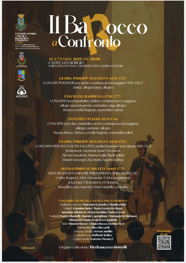 Castel San Giorgio, "Il Barocco a confronto": un viaggio tra le meraviglie sonore del XVIII ...