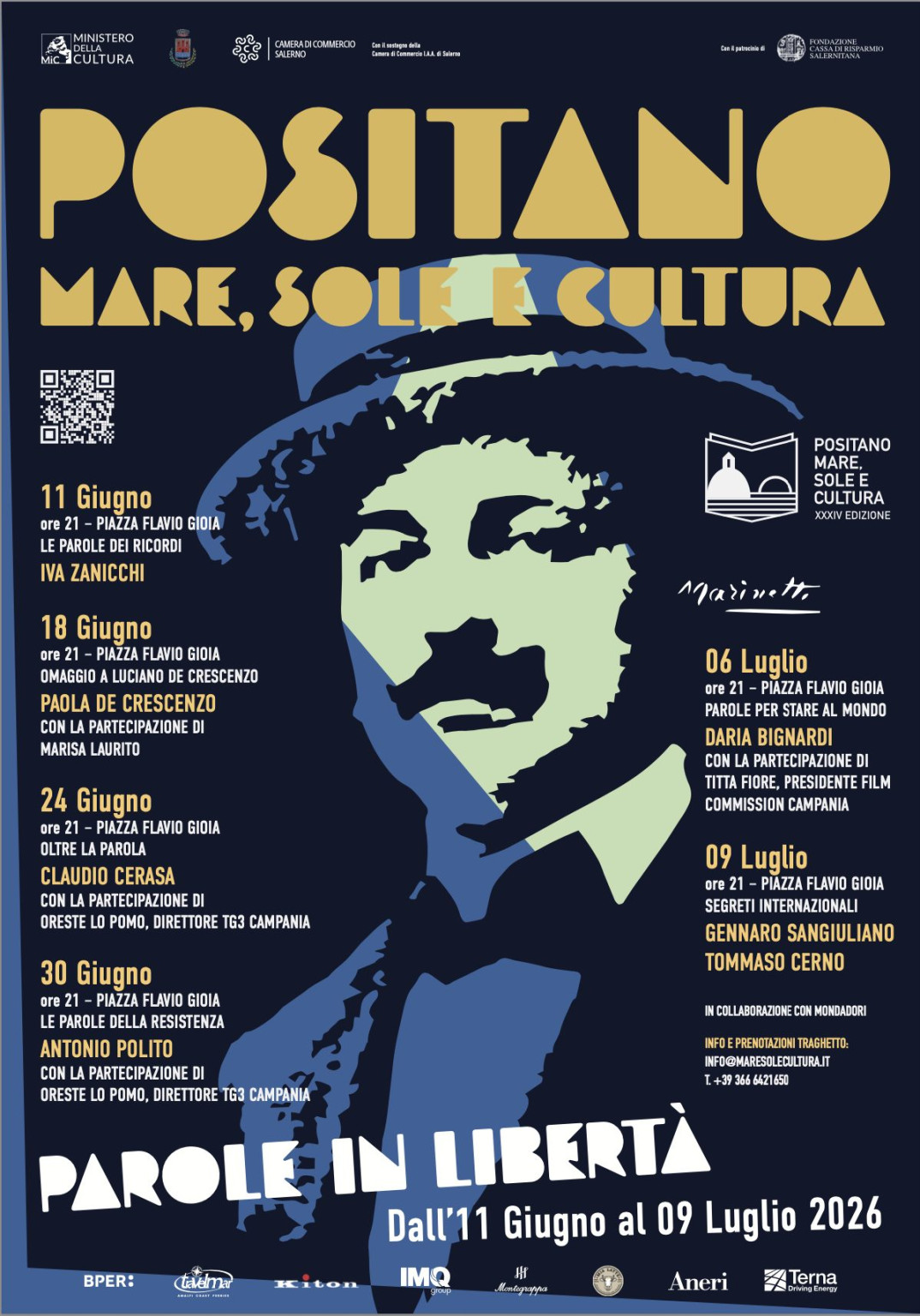 Positano, torna Mare Sole e Cultura 2026: da Iva Zanicchi a Daria ...